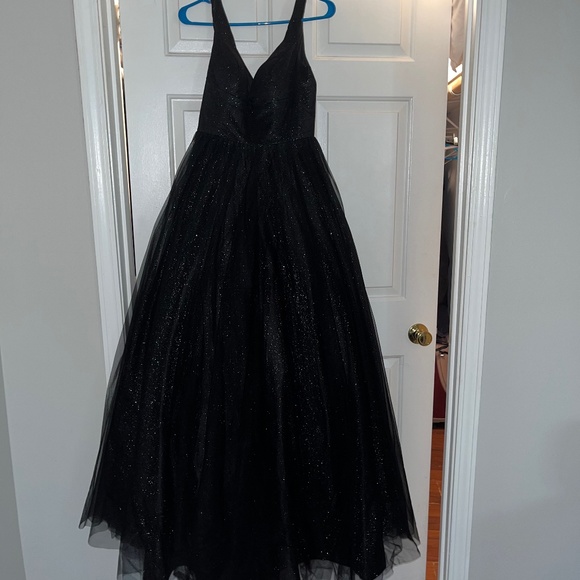 Promlily | Dresses | Black Glittery Princess Dress Size 6 | Poshmark